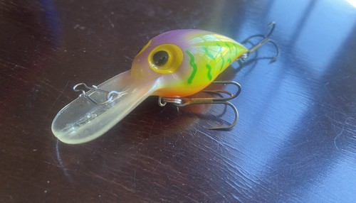 Storm Pre Rapala Wiggle Wart Chart Purple Back Orange Belly Super Rare ...