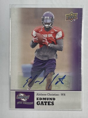 2011 Upper Deck Sweet Spot Beginnings Edmond Gates Edmund #11 Rookie ...