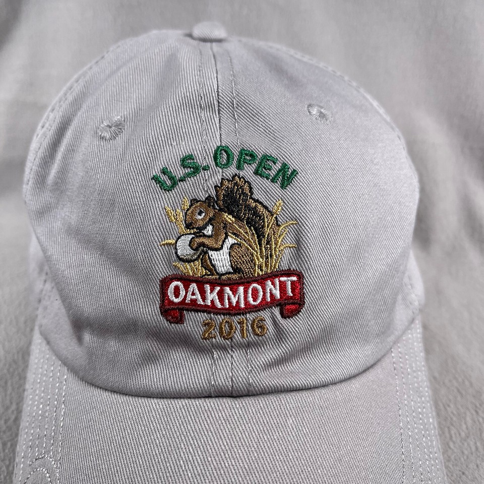 Oakmont US Open Hat Men Adjustable Gray USGA Strapback Cap Golf PGA ...