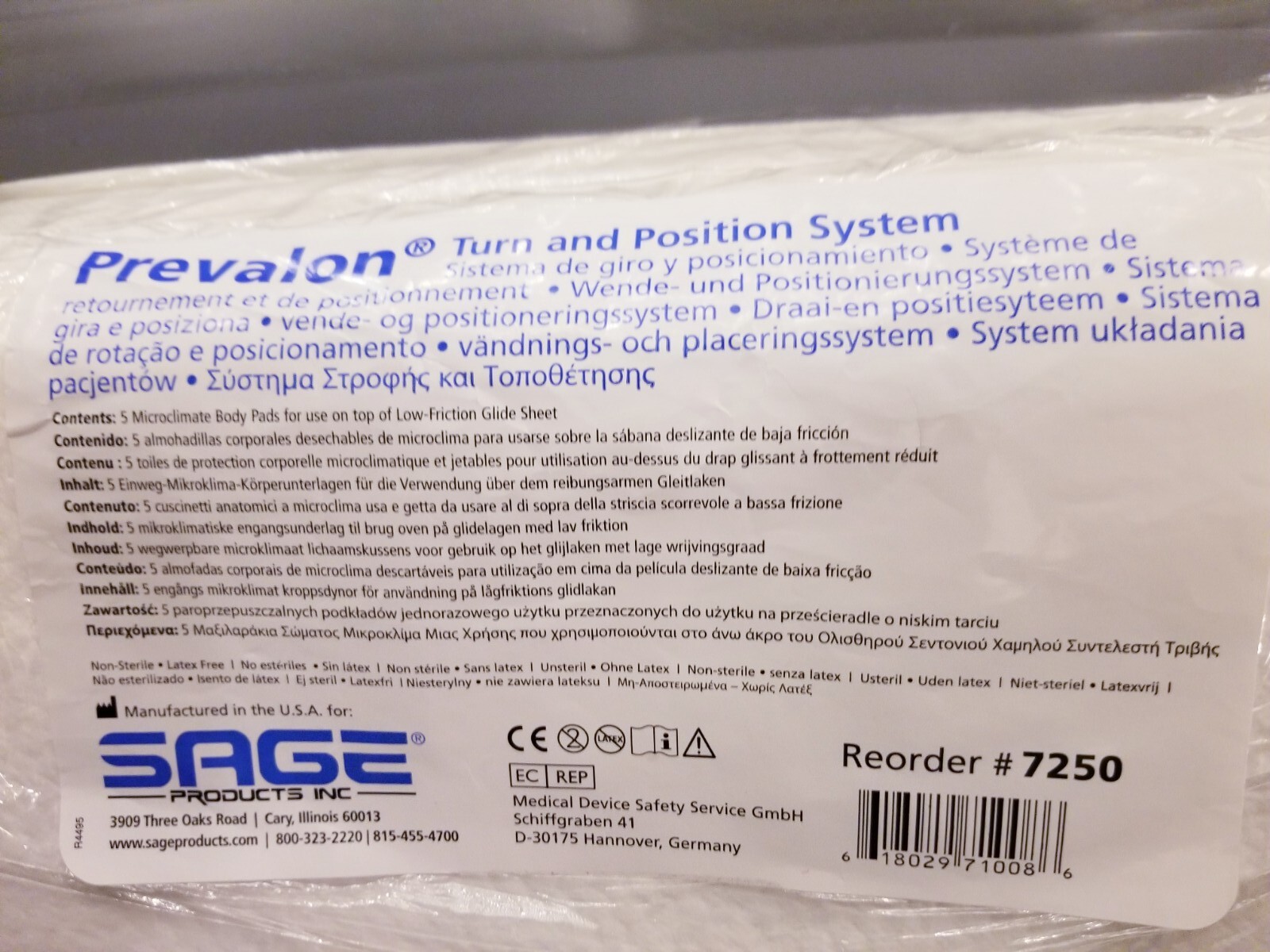 3pk 15 Pads Prevalon Turn & Position System M2 Microclimate Body Pad ...