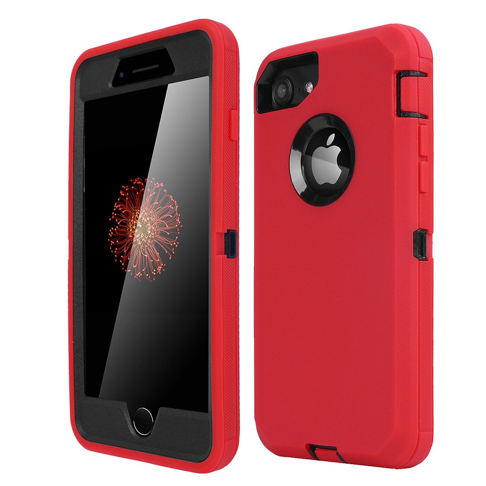 For iPhone 7 8 Plus Case Hybrid Shockproof Heavy Duty Cover Screen ...