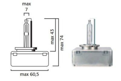Flosser 40722 12V/25W D5S HID Xenon Bulb 4200°K | eBay
