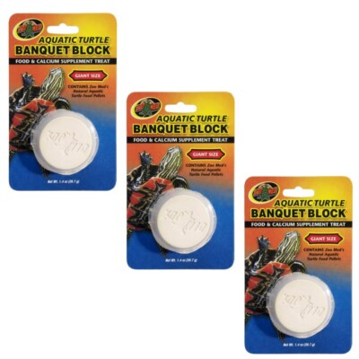 Zoo Med Aquatic Turtle Banquet Block, Giant (3-Pack)* | eBay