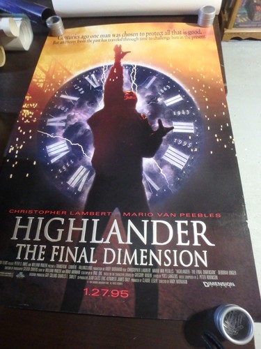 "HIGHLANDER THE FINAL DIMENSION 1995 ORIGINAL ROLLED ONE SHEET POSTER ...