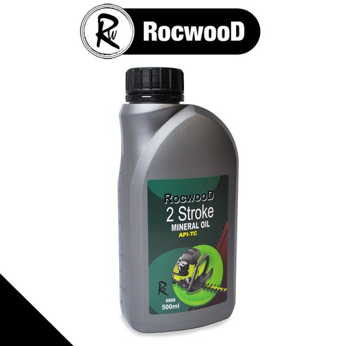 Two 2 Stroke Engine Oil 500ML For Chainsaw Strimmer Brushcutter Cut Off ...