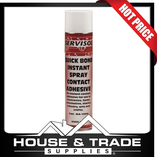 Servisol Spray-On Contact Adhesive Aerosol Spray Can 400g NA1504 | eBay ...