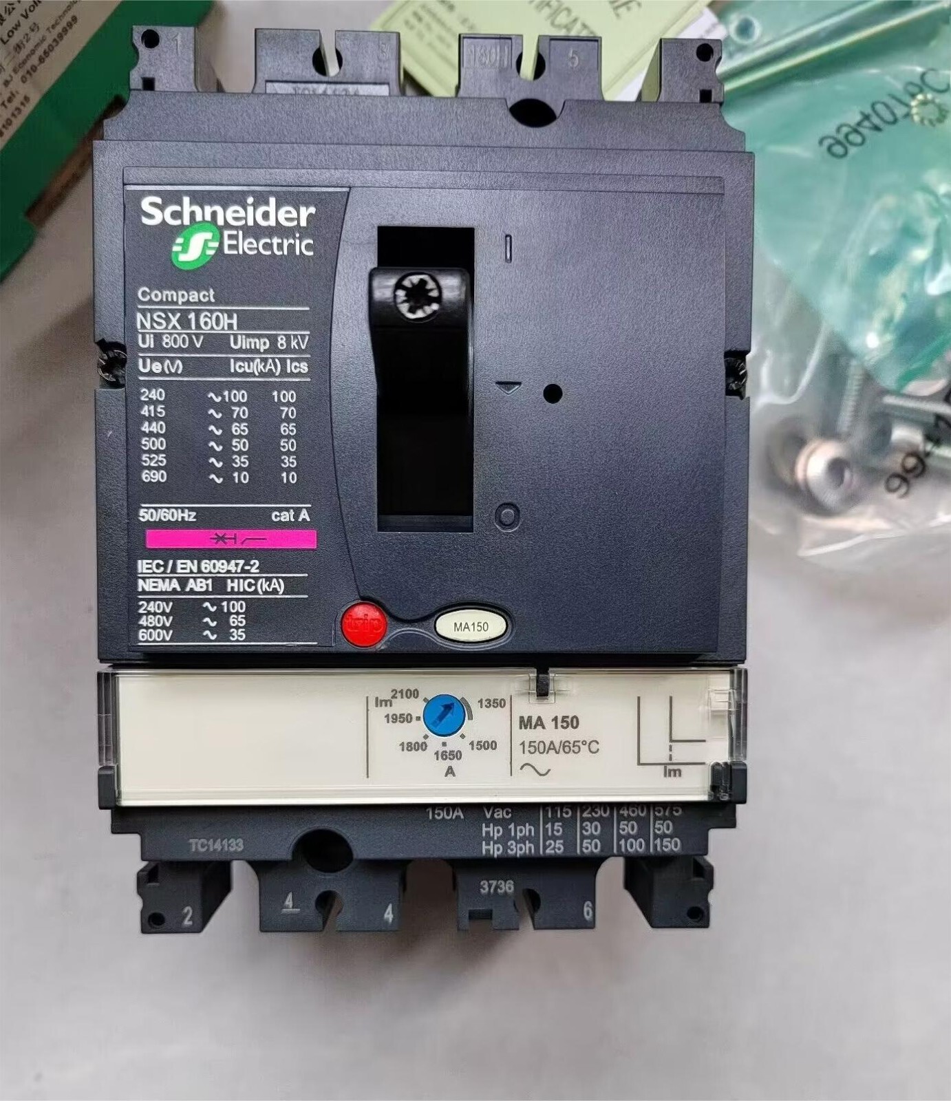 SCHNEIDER LV430834 3P3D MA150 NSX160H 150A NEW IN OPEN BOX DHL/UPS | eBay