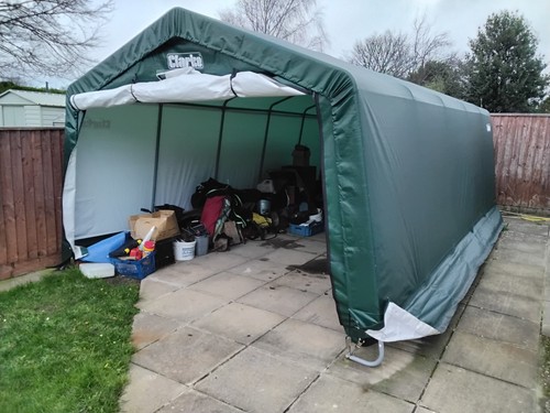 Clarke portable temporary garage tent used Dorset | eBay UK
