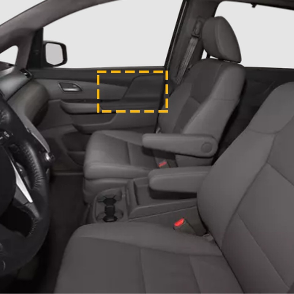 Pair Fit 2011-2016 2017 Honda Odyssey Door Panels Armrest Vinyl Cover ...