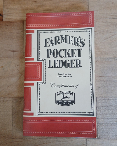 Vintage John Deere pocket ledger from Collector's Center | eBay