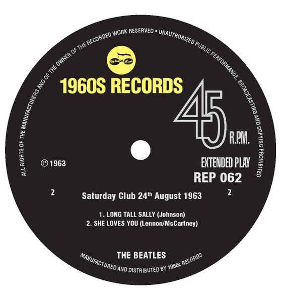 The BEATLES 7" Saturday Club 24th August 1963 EP. I'll Get You +3 VINYL ...