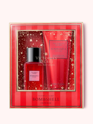 Victoria's Secret Bombshell Intense 2pc Gift Set 2.5 oz Mist 3.4 oz ...