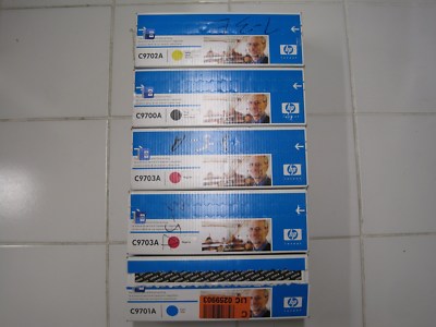 Genuine HP 1500 2500 Color LaserJet Toner Cartridges C9700A C9701A ...