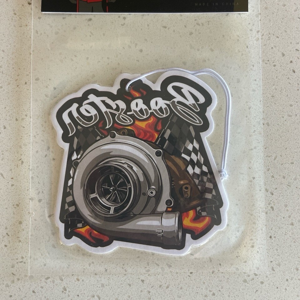 Turbo Booster Air Freshener Fragrance Racing Sport Decor 4x3.75 Inch | eBay