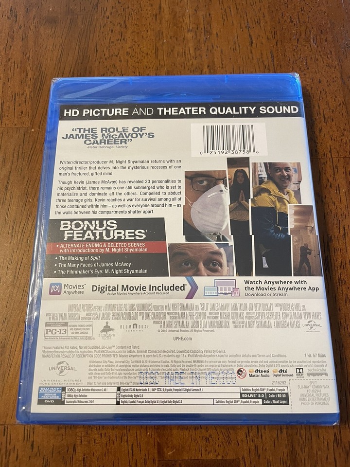 Split (Blu-ray, 2016) *Brand New* 25192387586| eBay