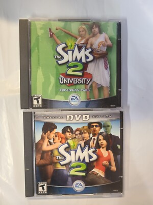 Sims2 Lot of 2, SIMS 2 + SIMS 2 UNIVERSITY ~ Rated T, Gameplay / VG | eBay
