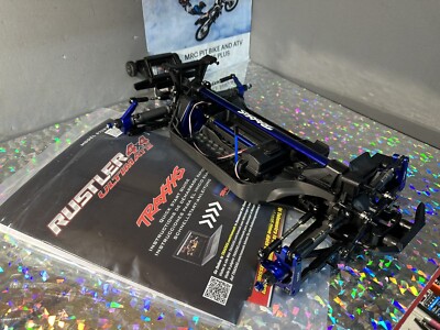 Traxxas Rustler Ultimate Edition 4x4 Vxl Chassis Roller Blue Brushless ...