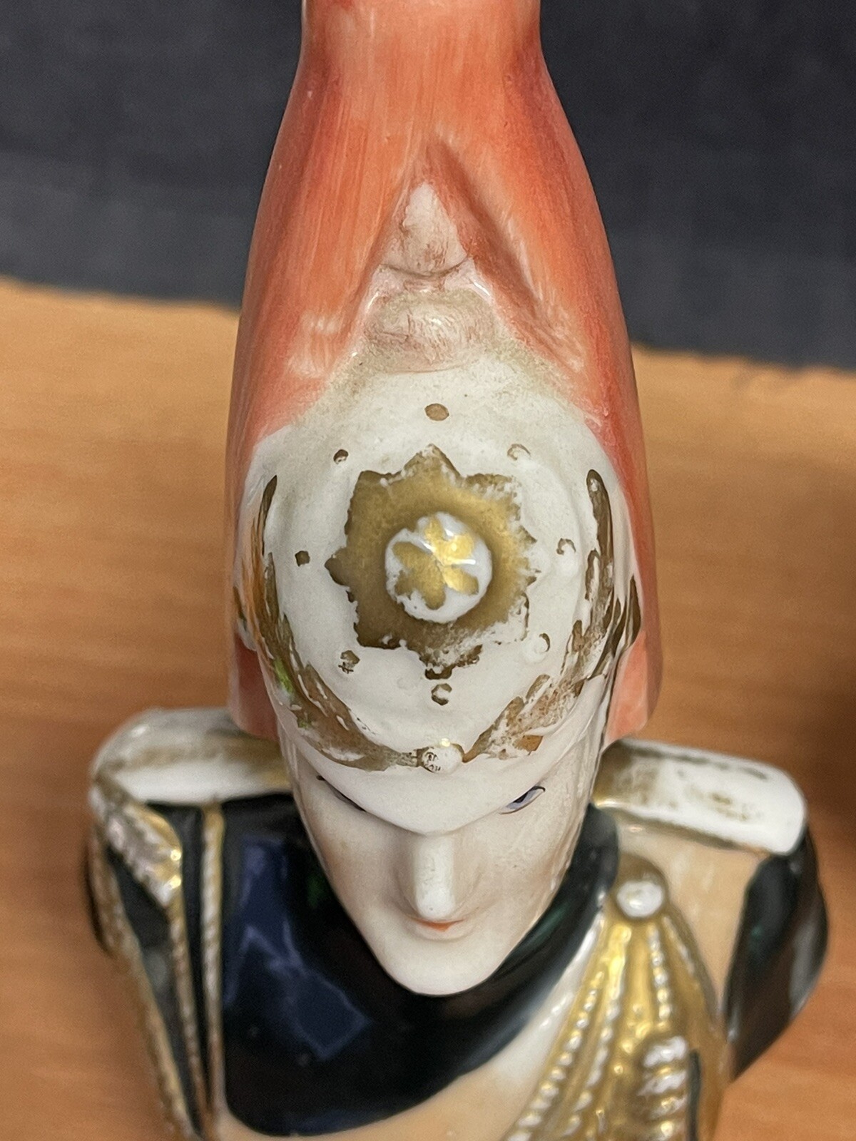 Antique Porcelain English Household Calvary Albert Helmet Bust Figurine ...