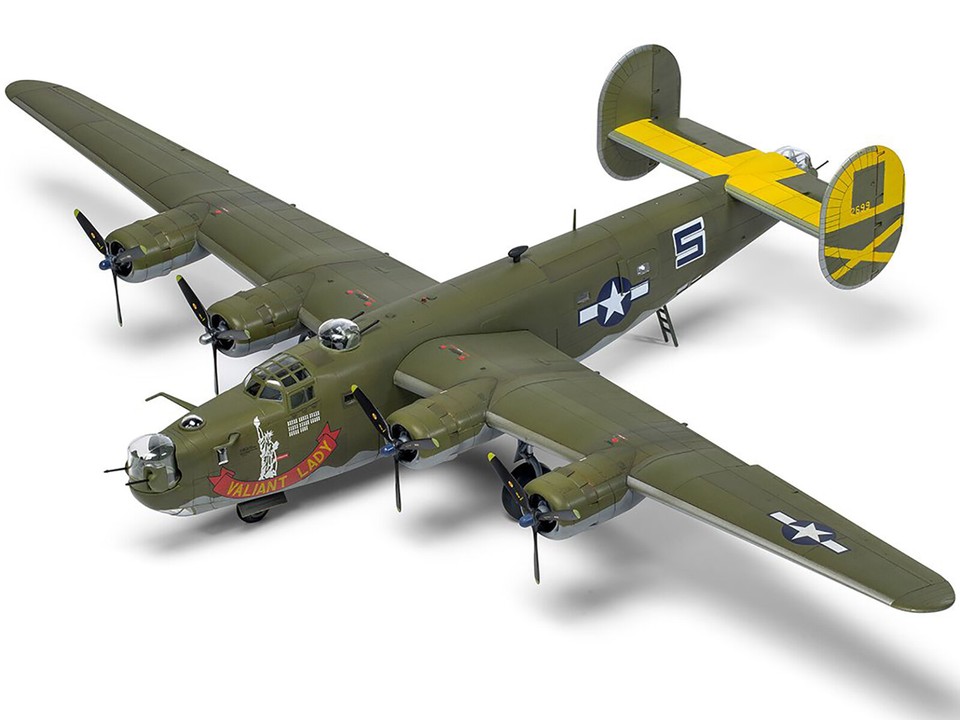 Level 3 Model Kit B-24H Liberator Bomber Aircraft 1/72 Scale CARZ ...