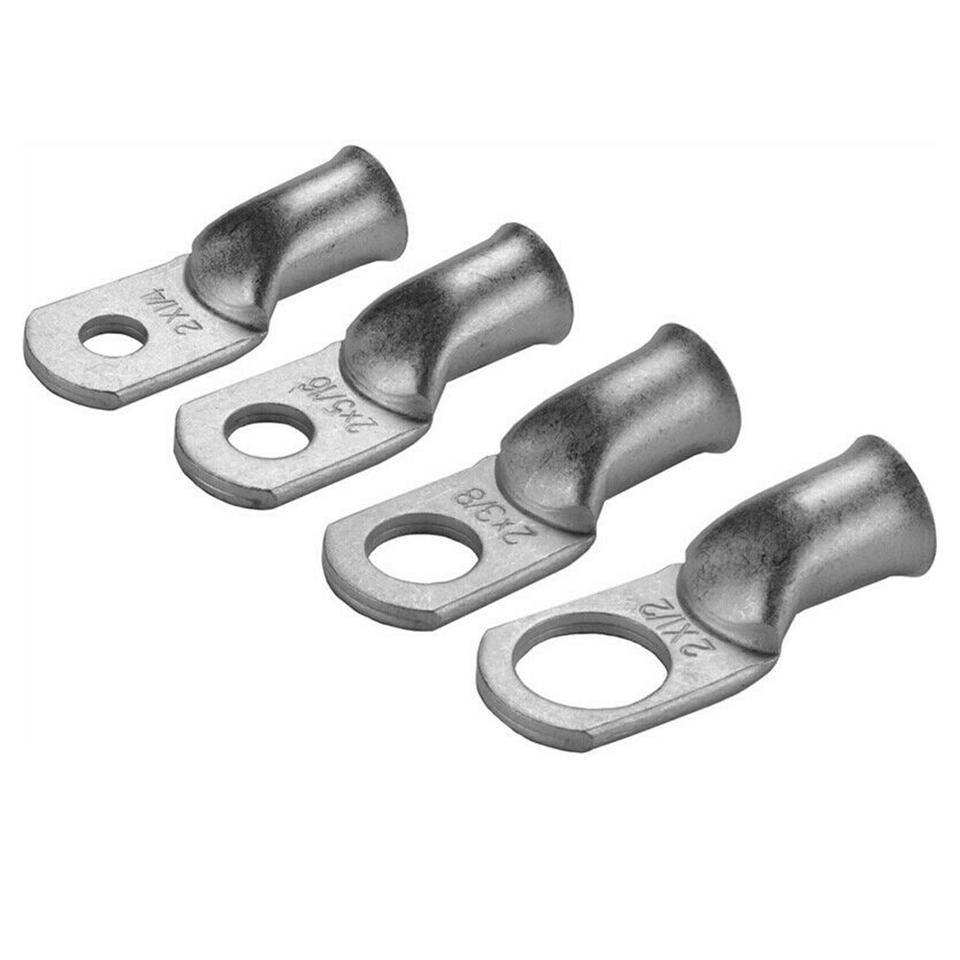 Heavy Duty Cable Lugs Battery Ends Tinned Copper Eyelets Ring Terminal ...