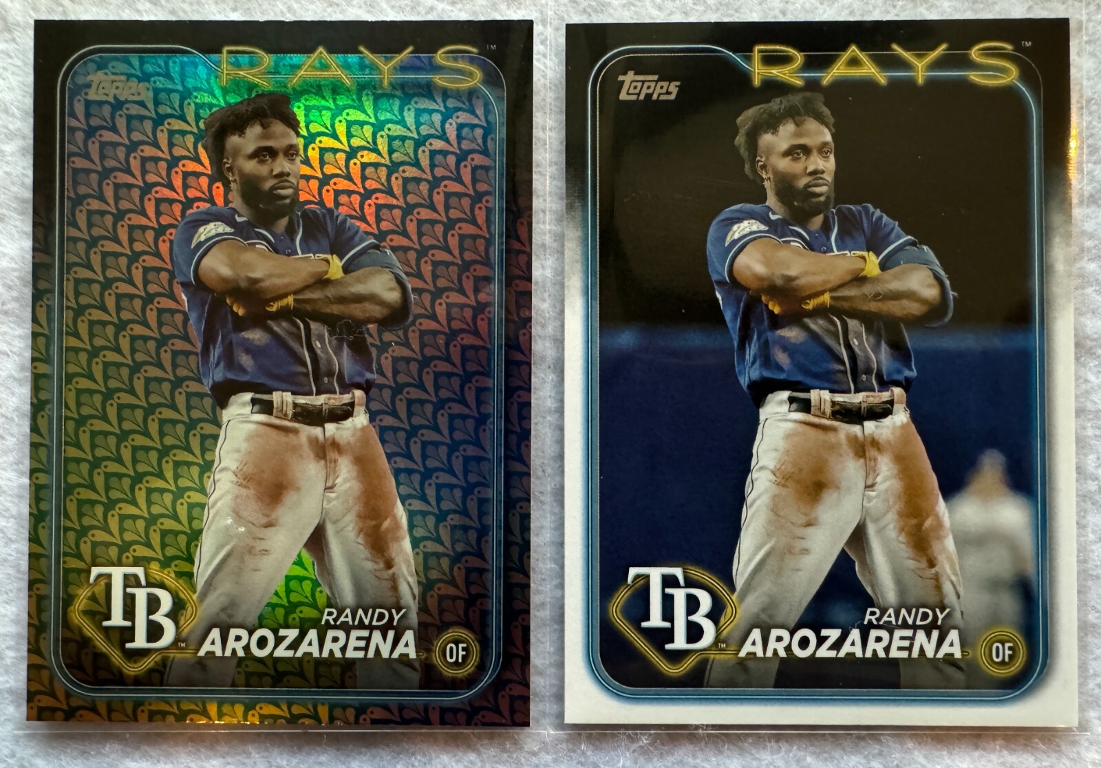 2024 Topps Series 1 Randy Arozarena Easter Foil #284 & Base Card | eBay