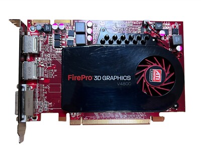 ATI AMD FirePro 3D V4800 1GB GDDR5 DVI DisplayPort PCIe x16 | eBay.de