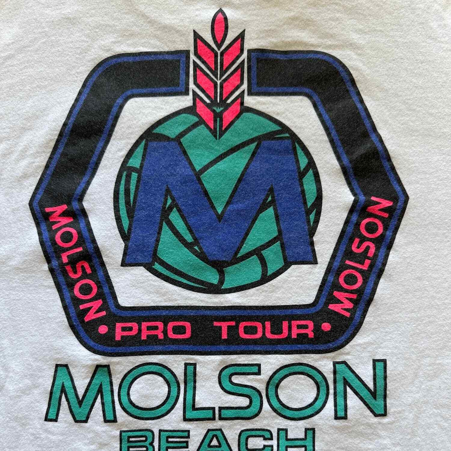 Vintage Molson Beach Volleyball Pro Tour T-Shirt - Gem