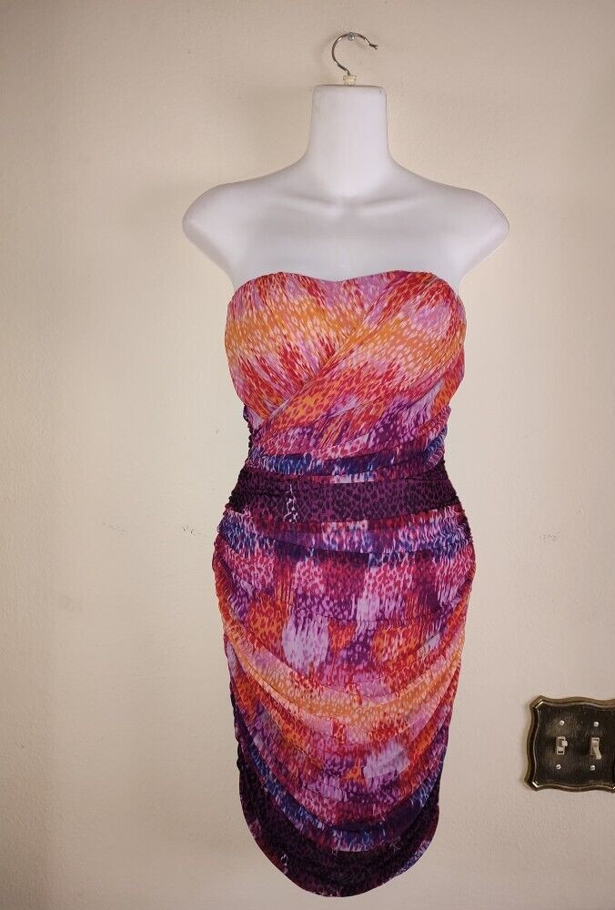 Pre owned Women's Rampage Draping Party Strapless Ora… - Gem