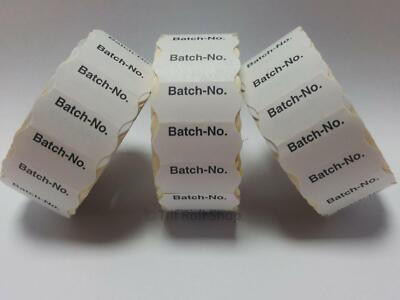 Price Gun Labels CT4 26x12mm Batch-No. 20 Rolls 30,000 Labels Fits ...