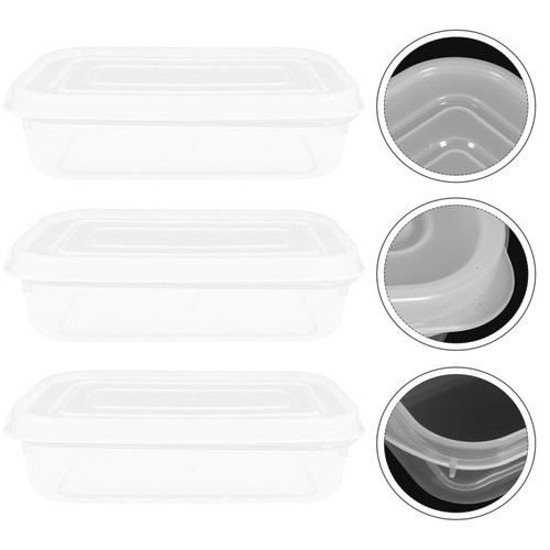 3 Pcs Sealed Crisper Produce Saver Container Fruit Vegetable Storage ...