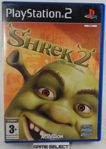 SHREK 2 DREAMWORKS SONY PS2 PLAYSTATION PAL EUR ORIGINALE COMPLET ...