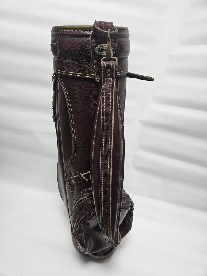 Vintage Ron Miller Associates Pro Model Maroon Golf Bag | eBay