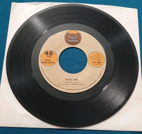 Todd Rundgren 45 Marlene / I Saw the Light Bearsville BSV 0003 | eBay
