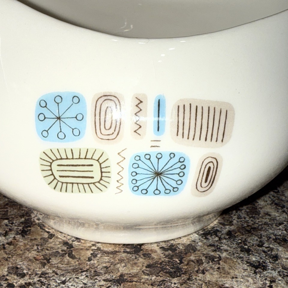 Vintage Atomic Gravy Boat Temporama Canonsburg Pottery 1950s MCM | eBay