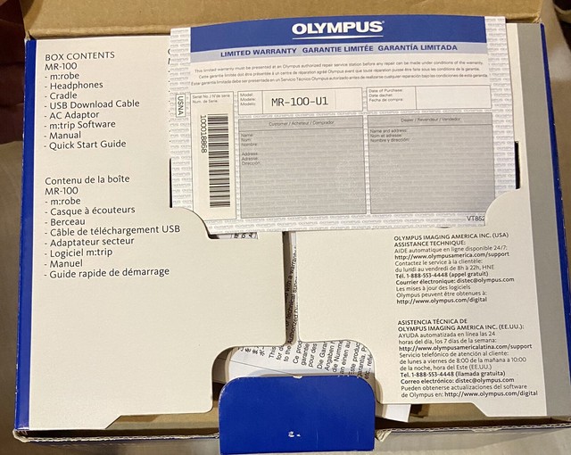 Olympus m:robe MR-100 Black/White ( 5 GB ) Digital Media Player for ...