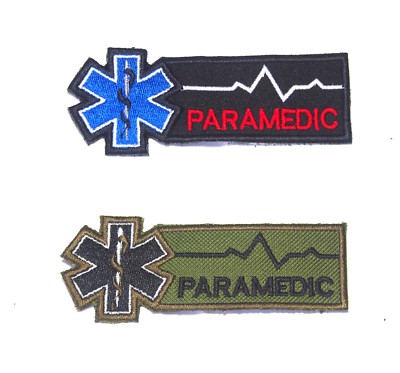 2 Pcs EMT EMS PARAMEDIC MEDIC MEDICAL RESCUE AMBULANCE MORALE PATCH | eBay