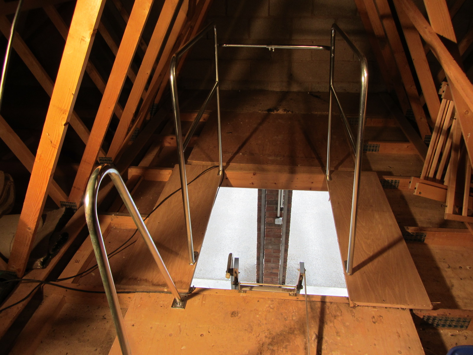 Loft Surround Rail Attic Safety Rail Steel Balustrade Safety Rail ...