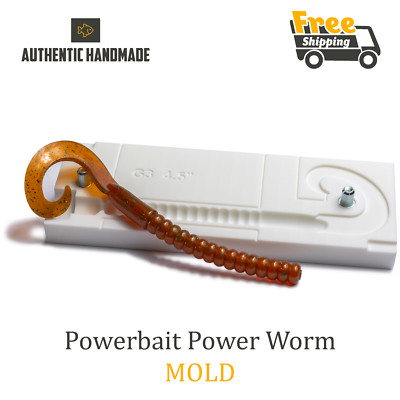 Powerbait Power Worm Grub Fishing Mold Lure Bait Soft Plastic 112 mm 4. ...