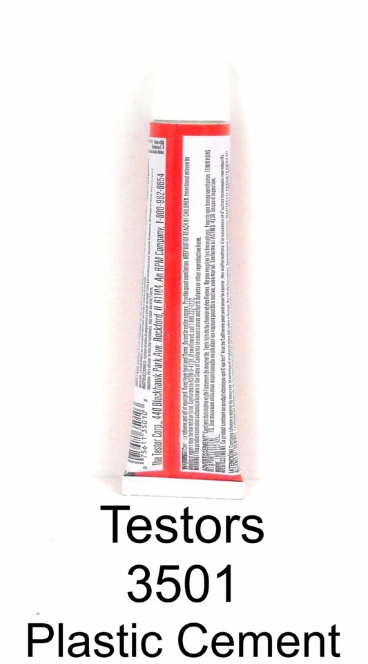 Testors 3501 Cement for Plastic Models 5/8 fl. oz. Tube 75611350103| eBay