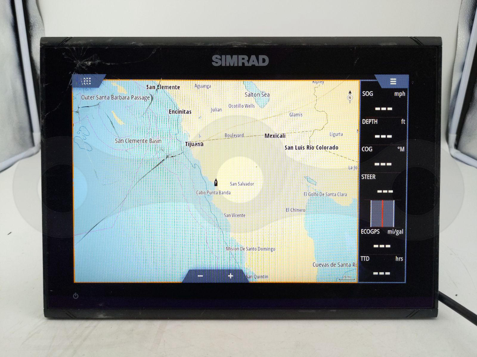 SIMRAD GO12 XSE CHARTPLOTTER FISHFINDER BOAT SONAR RADAR GPS DISPLAY ...