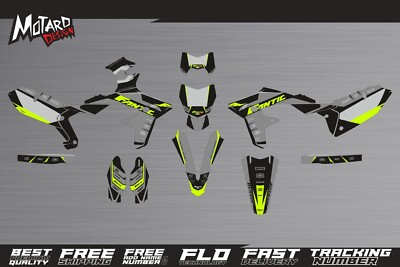 Fantic XEF 250 450 2021 2022 FLUO/NEON Graphics Kit Decals Stickers by ...