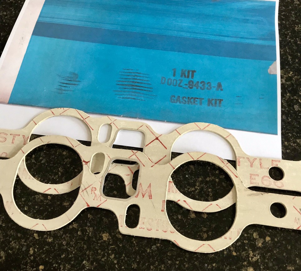 NOS Ford D0OZ-9433-A ‘70-71 429 SCJ FACTORY R/M intake gasket Pair Mint ...