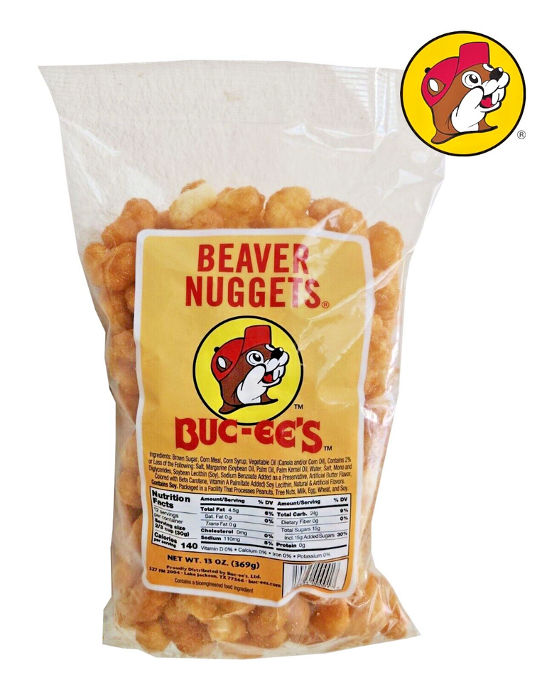 2 Bags Of Original Buc-ee's Beaver Nuggets Sweet Corn Puffed Snacks ...