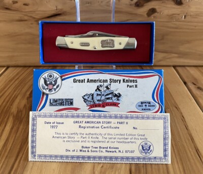 Boker Great American Story 1784 Lewis & Clark Stockman Knife, Cream ...