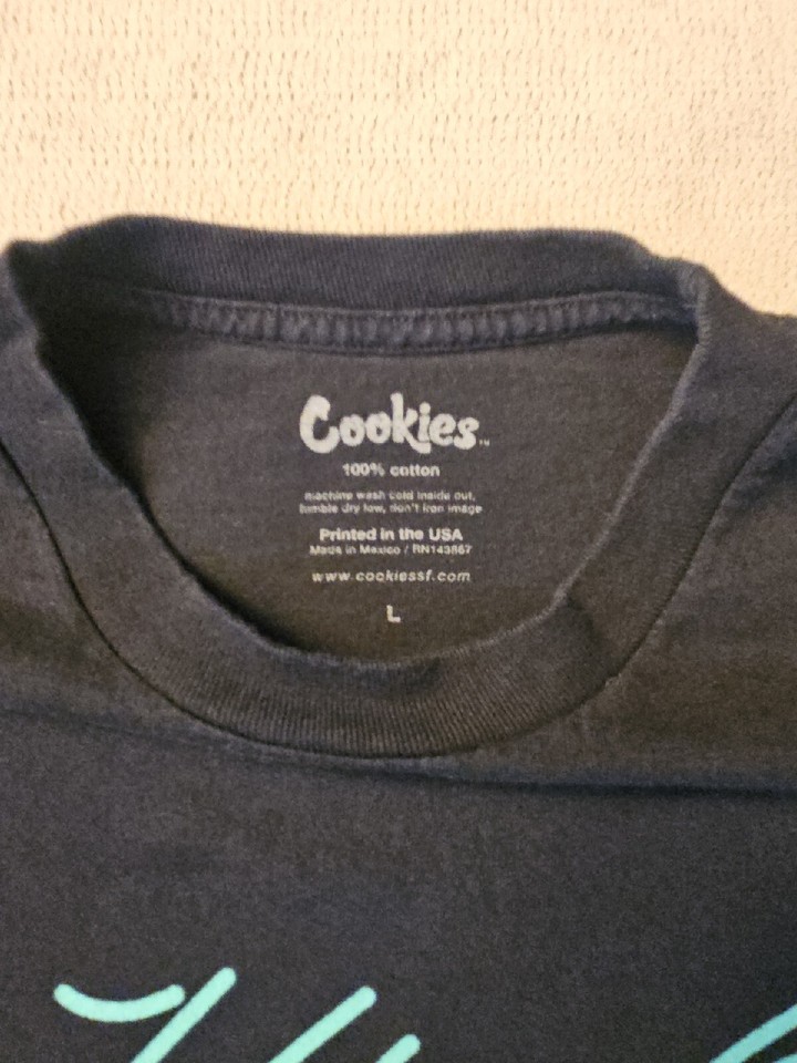Cookies SF Berner High On Cookies Cookies Logo T-Shirt Mens Size L ...