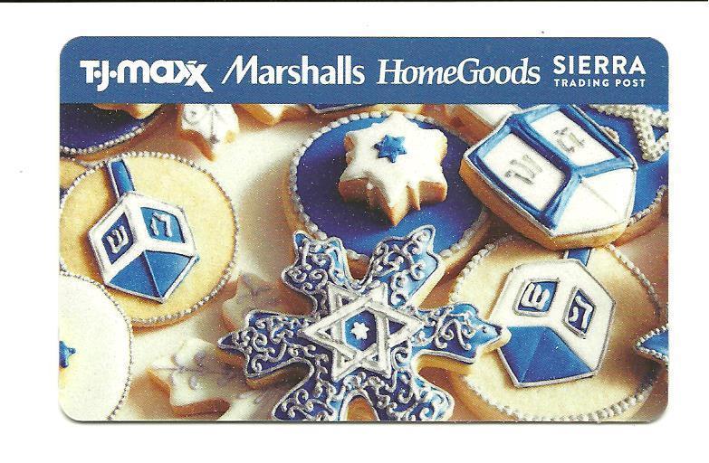 TJ Maxx Marshalls Homegoods Hanukkah Dreidel Gift Card No $ Value ...