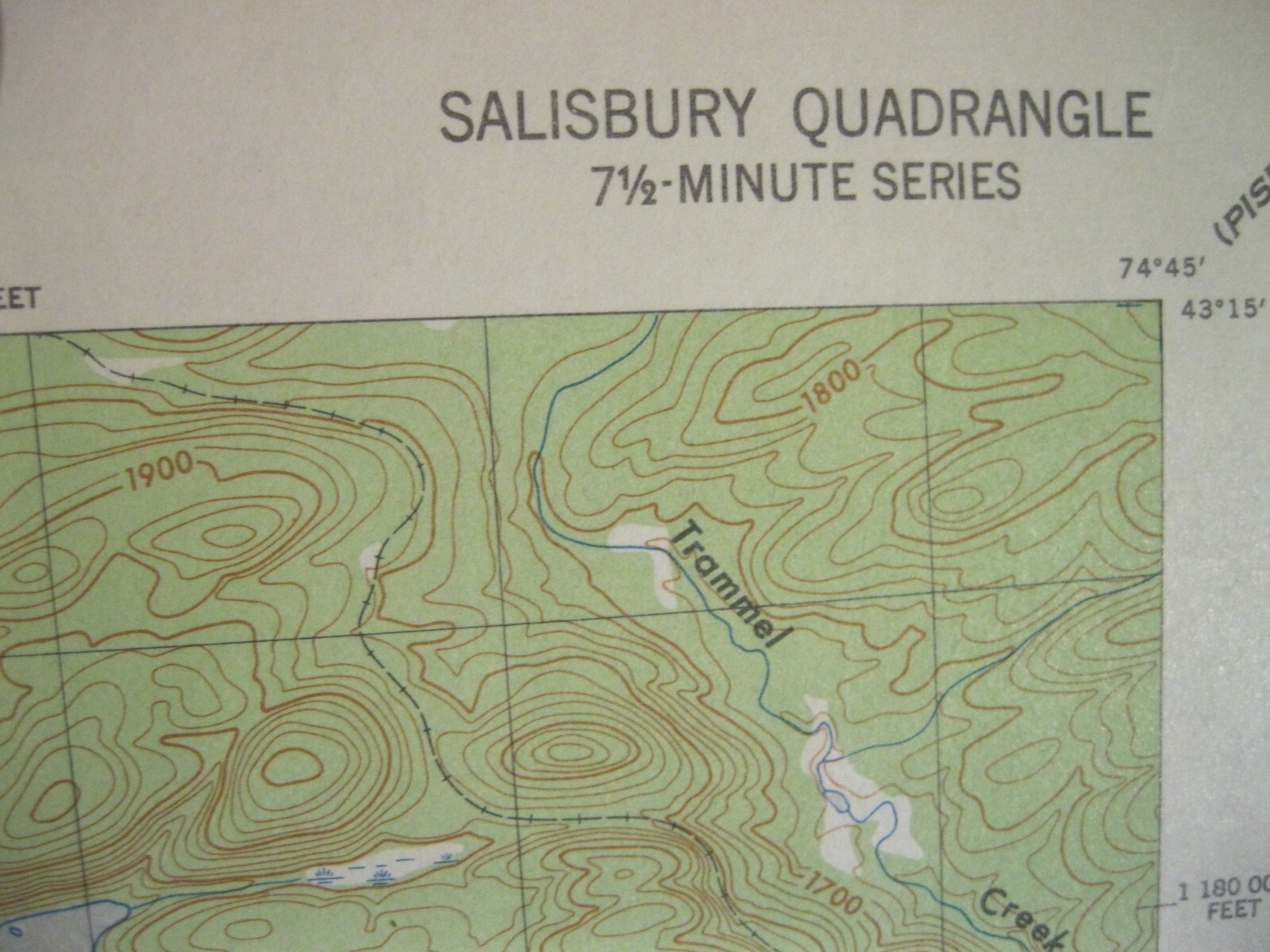 USGS topographic map Salisbury NY | eBay
