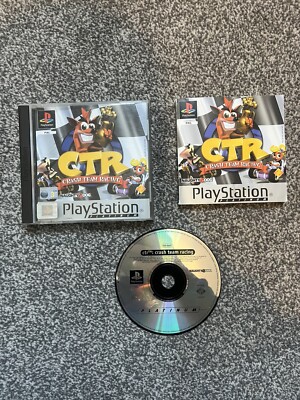 Crash Team Racing PS1 CTR (COMPLETE) Playstation Bandicoot rare ...