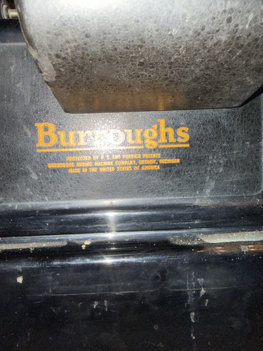 Vintage 1930s Burroughs Class 10 Manual Adding Machine | eBay