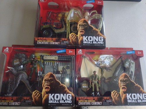 Kong Skull Island All 3 Creature Sets/ Creature Contact + Giant 18 inch ...